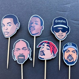 Rapper Cupcake Topper Rap Music Mini Toppers 12 Count - Etsy