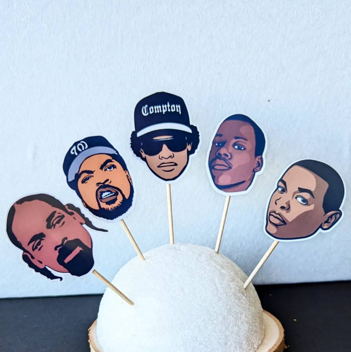 Rapper Cupcake Topper Rap Music Mini Toppers 12 Count - Etsy