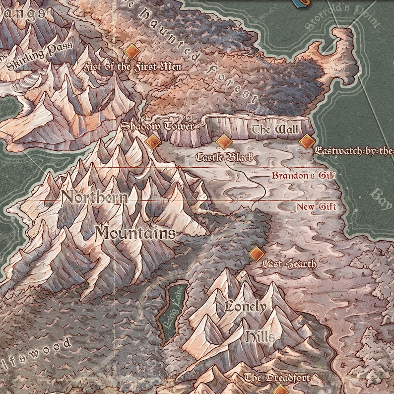 DIGITAL Map of Westeros - A Song of Ice and Fire - Etsy