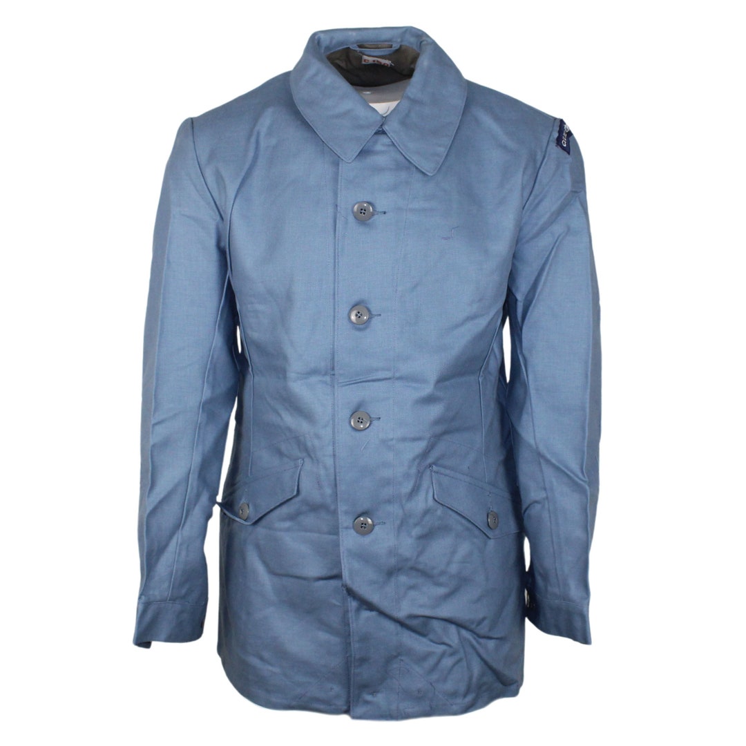 Veste d'uniforme de protection civile suédoise originale denim bleu ...