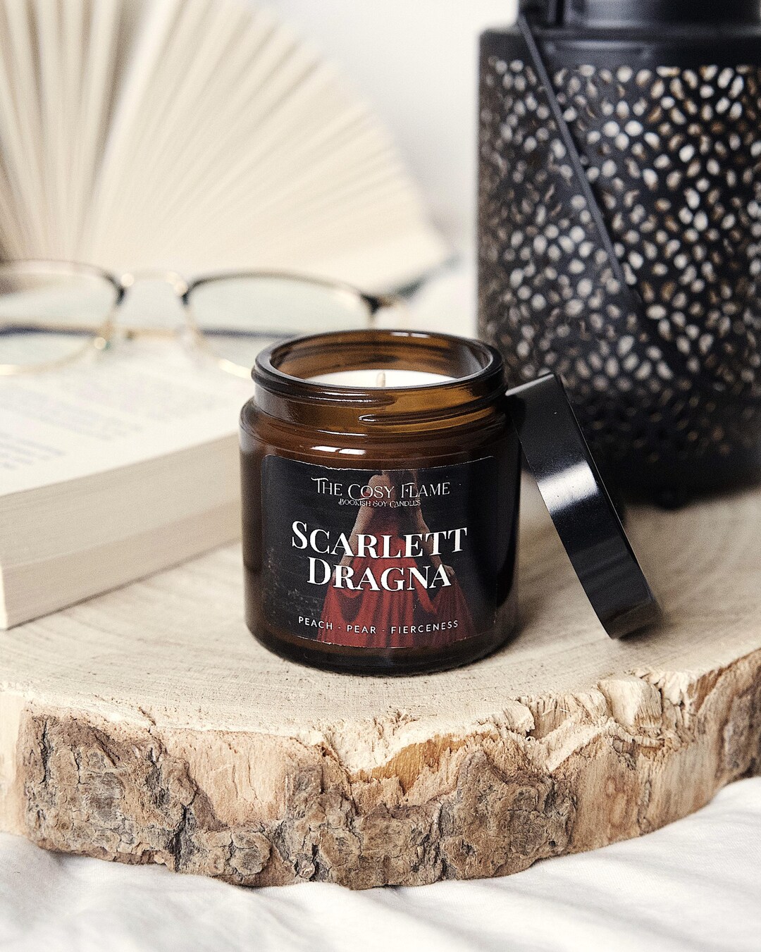 Scarlett Dragna Bookish Candle Book Merch Book Lover Gift Inspired by ...