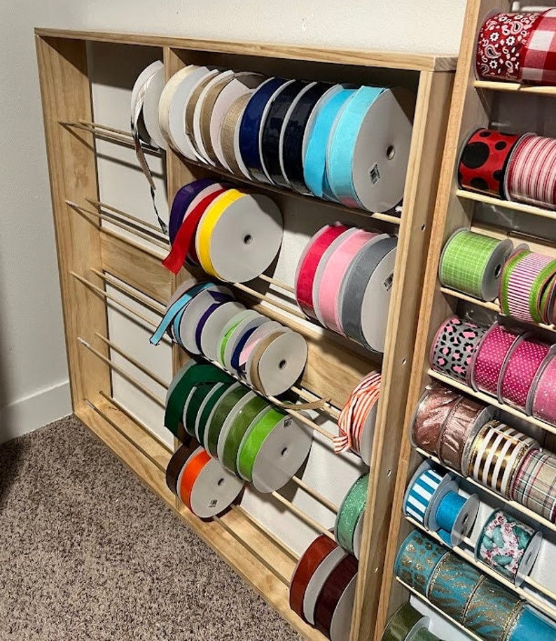 DIY Ribbon Organizer Rack: Digital Instructions (video) - Etsy