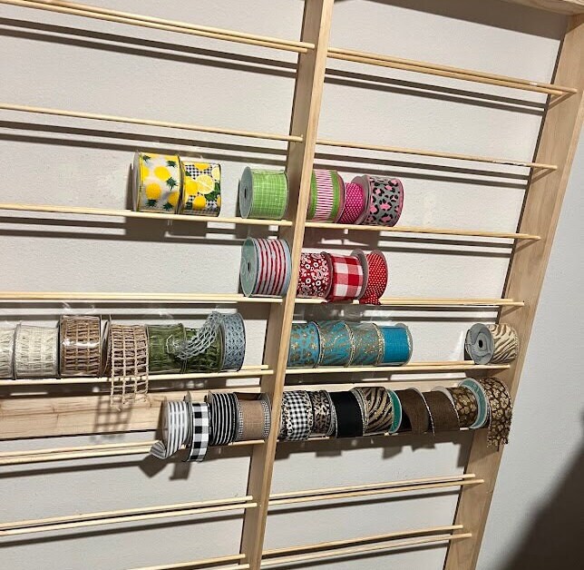 DIY Ribbon Organizer Rack: Digital Instructions (PDF) - Etsy