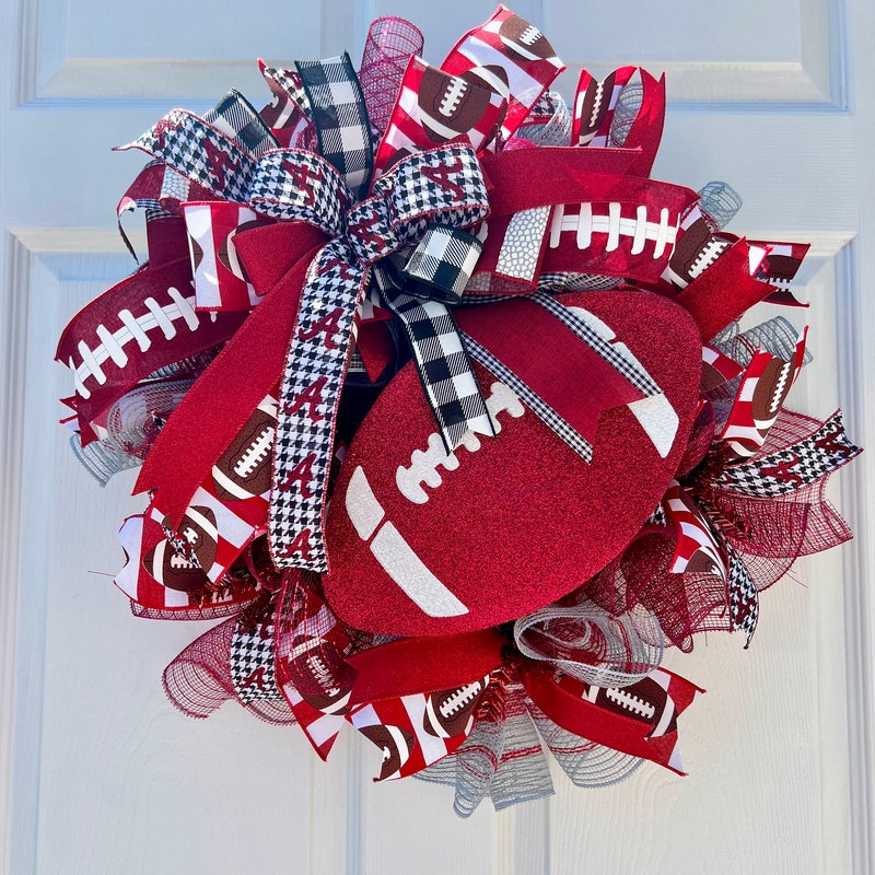 Mesh Football Wreath - Etsy