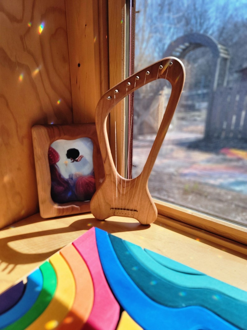 Hand Crafted Pentatonic Waldorf Kinder Lyre for Children and Adults ...