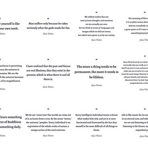 Alan Watts Quote Pack **(SVG, PNG, PDF)** Pack of 25 Alan Watts ...
