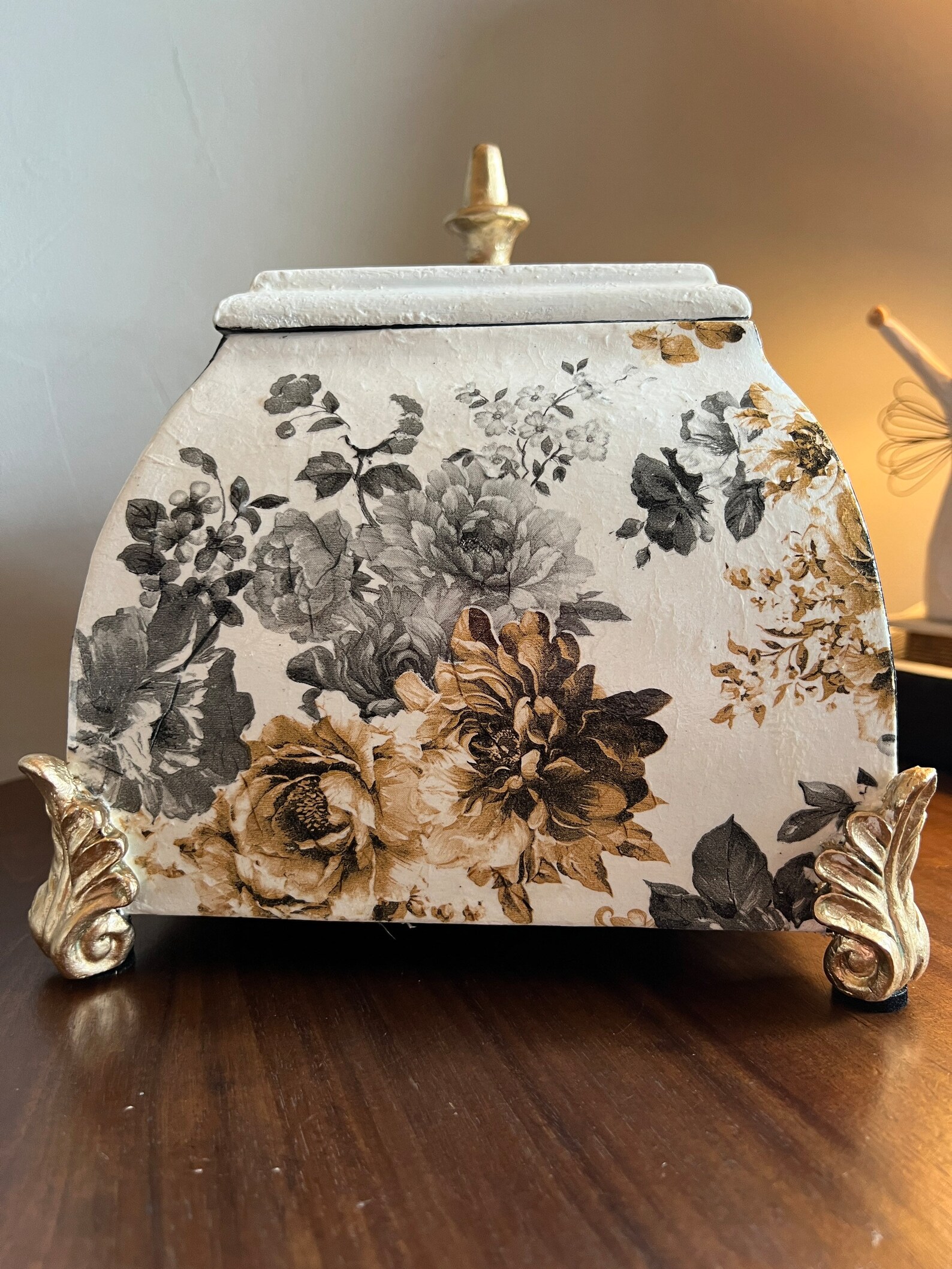 Hand Painted and Designed Vintage Decorative Box - Etsy