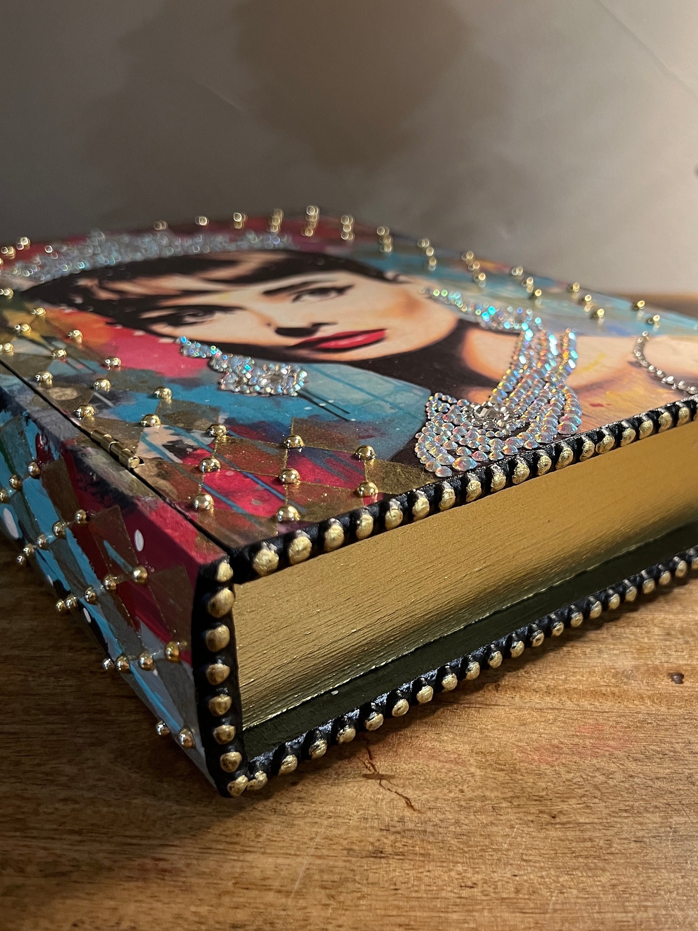 Audrey Hepburn Functional Art Book Box - Etsy