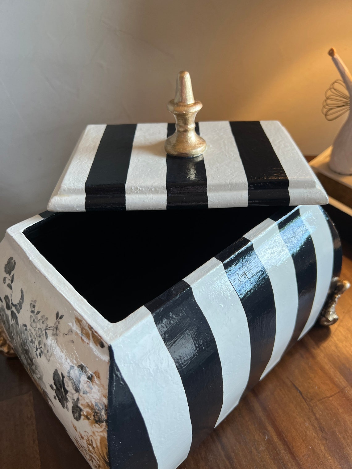 Hand Painted and Designed Vintage Decorative Box - Etsy