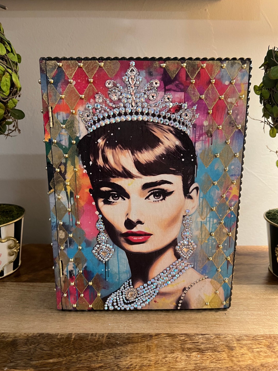 Audrey Hepburn Functional Art Book Box, Jewelry Box - Etsy
