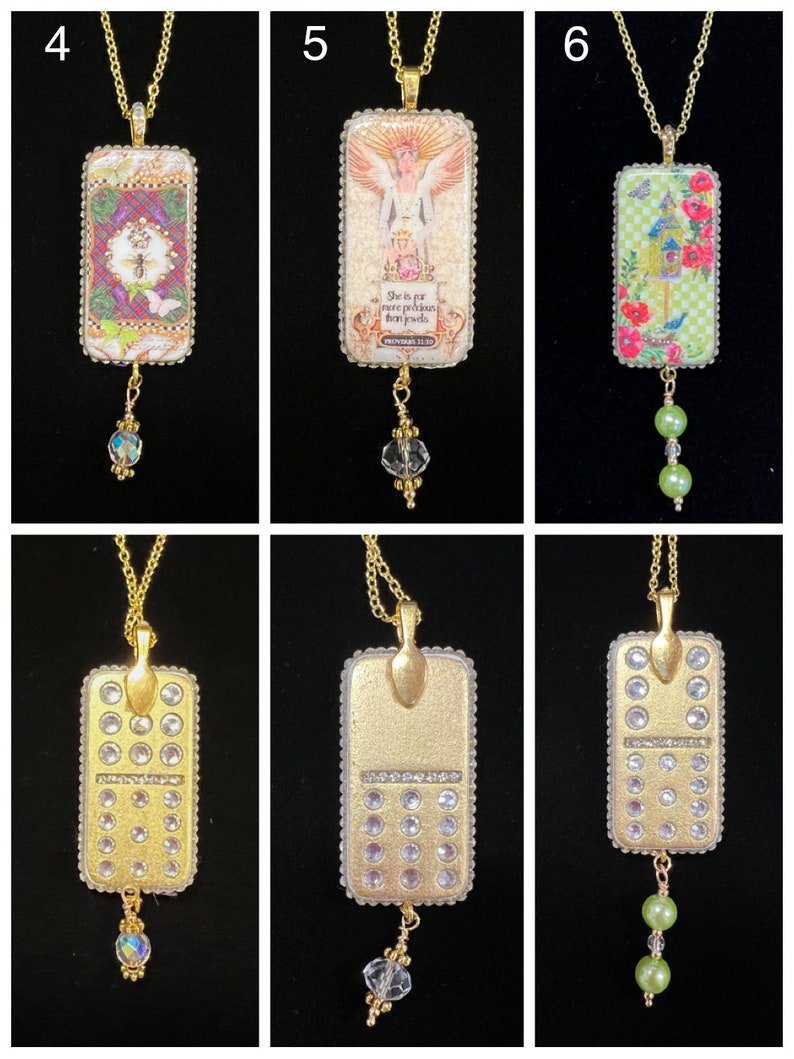 Altered Domino Necklaces - Etsy