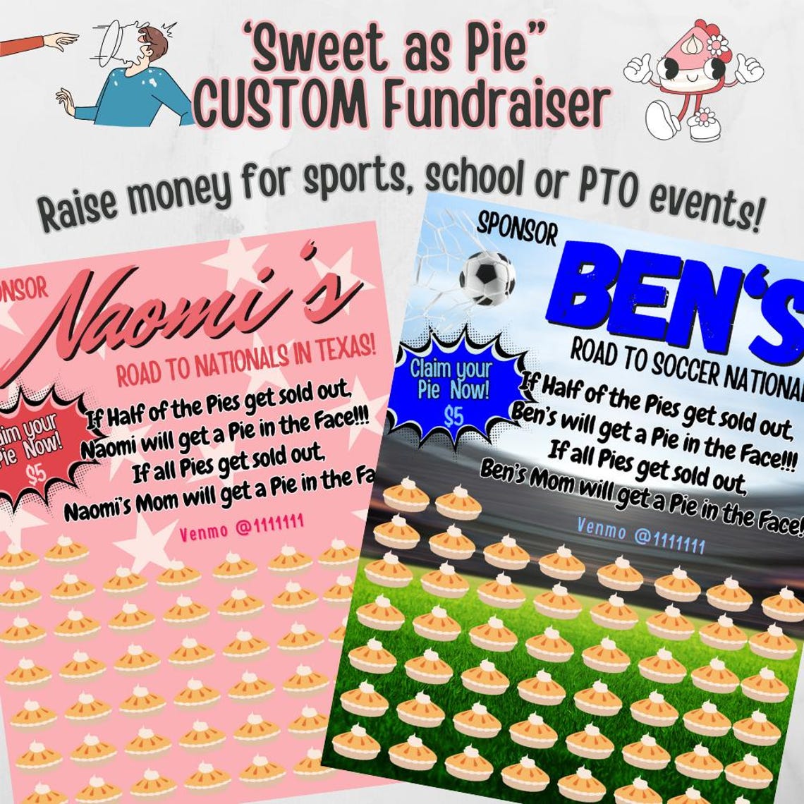 Pie in the Face Fundraiser Download: Fun Charity Event for Schools ...