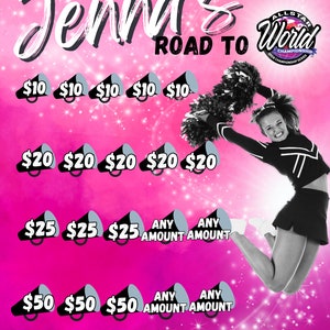 Custom Cheerleading Fundraiser Pick A Day Raffle Dance Fundraiser Team ...