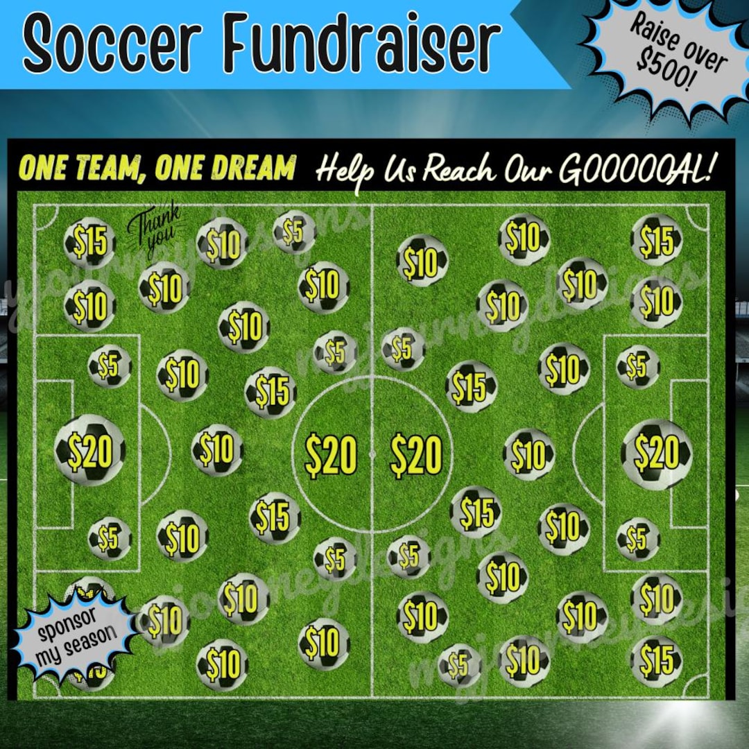 Soccer Team Fundraiser Tournament Travel Soccer Printable Sponsorship ...