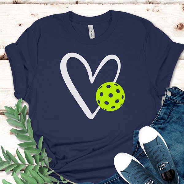 Pickleball Heart Shirts - Etsy