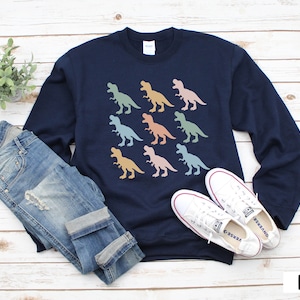 T-rex Sweatshirt, Dinosaur Crewneck, T-rex Lover Gift, Dino Lover ...