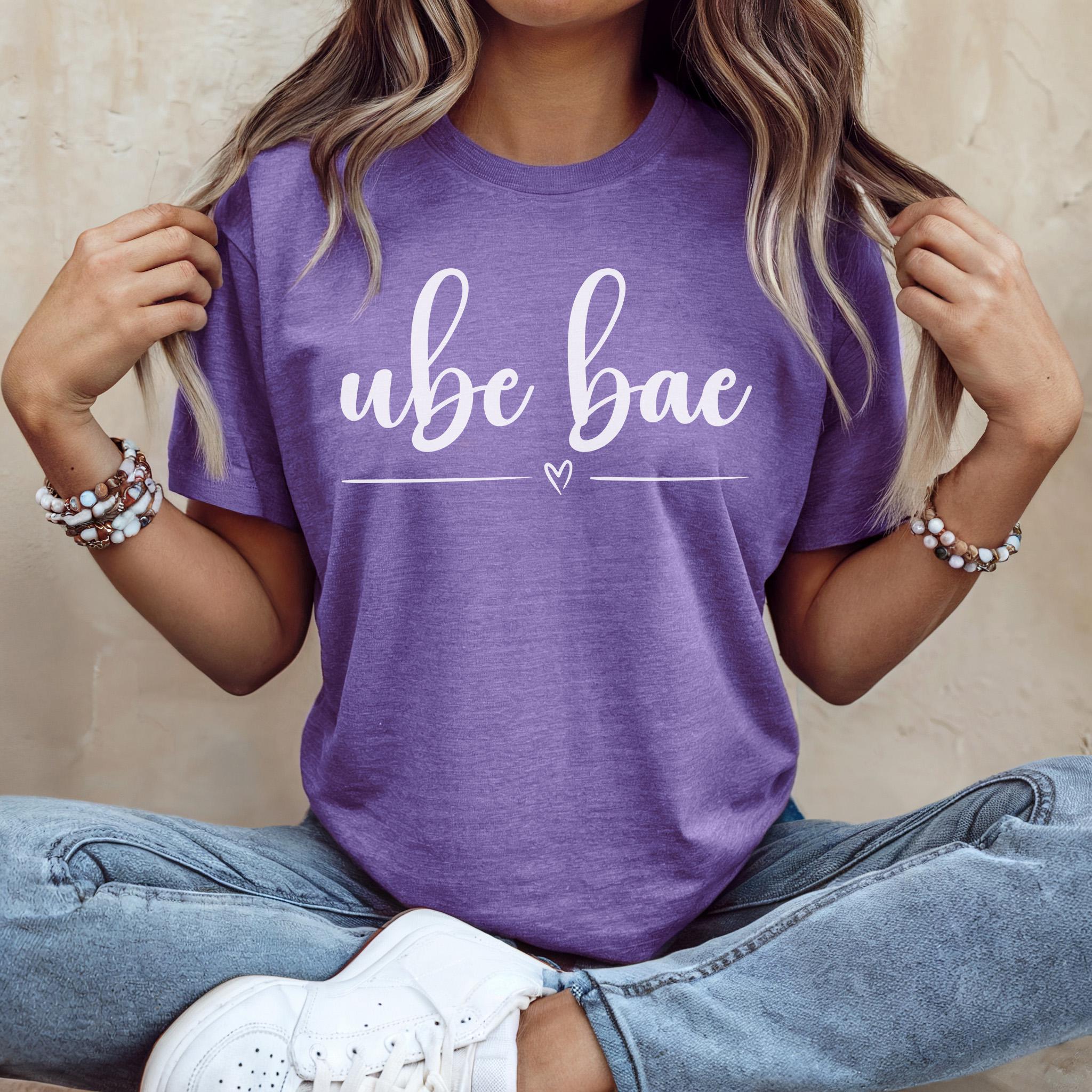 Ube Shirt, Ube Bae Sweet Purple Perfect Ube Tee, Funny Food Shirt, Gift ...