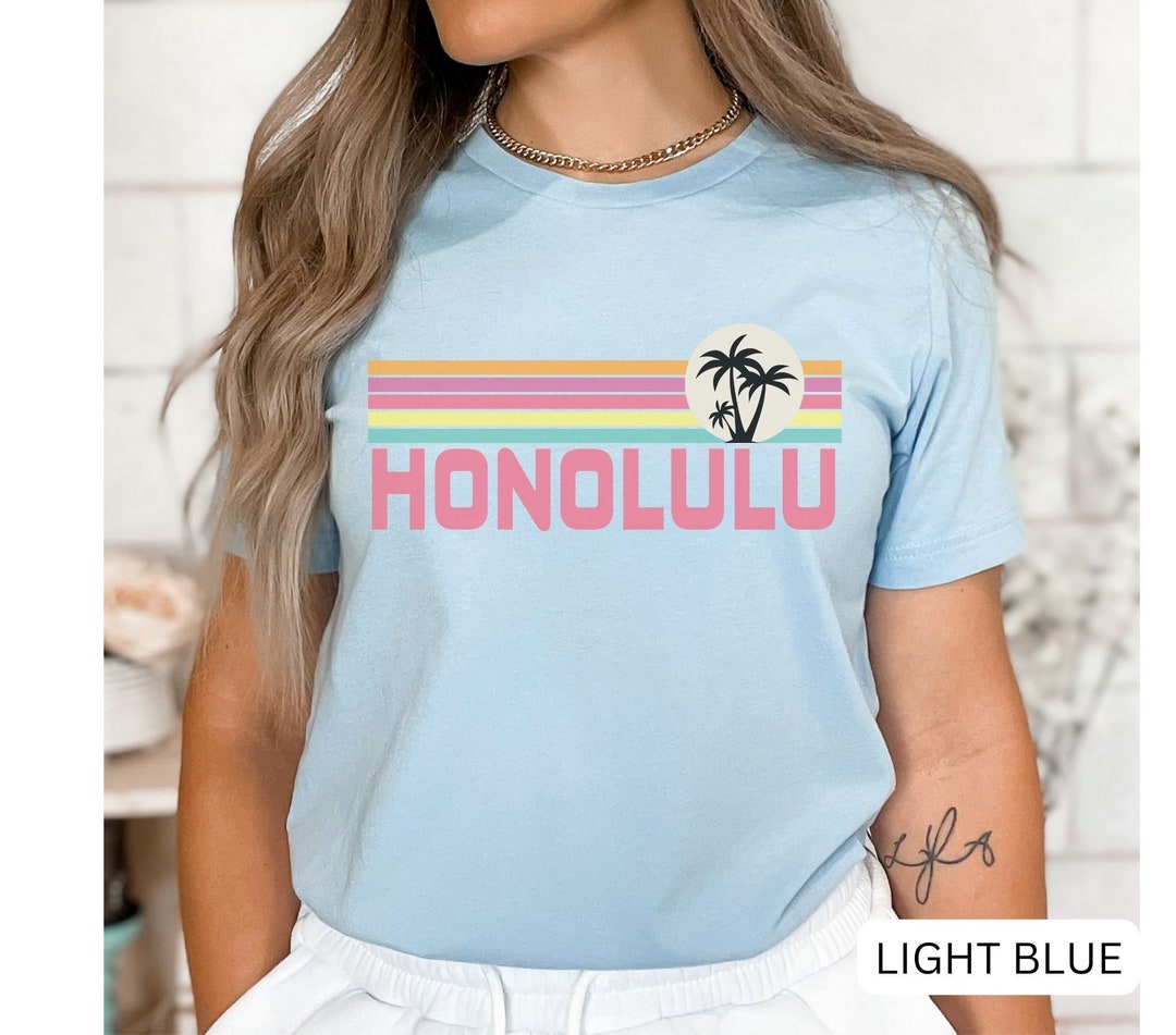 Honolulu Shirt, Hawaii Shirt, Vacation Mode Shirt, Beach Shirt, Palm ...