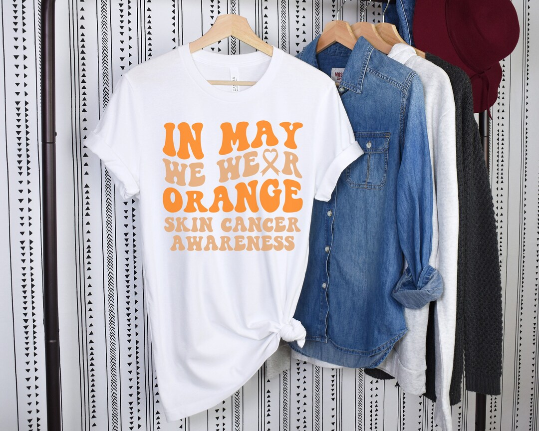 Skin Cancer Awareness Shirt, Skin Cancer Walk Tees, Orange Ribbon ...