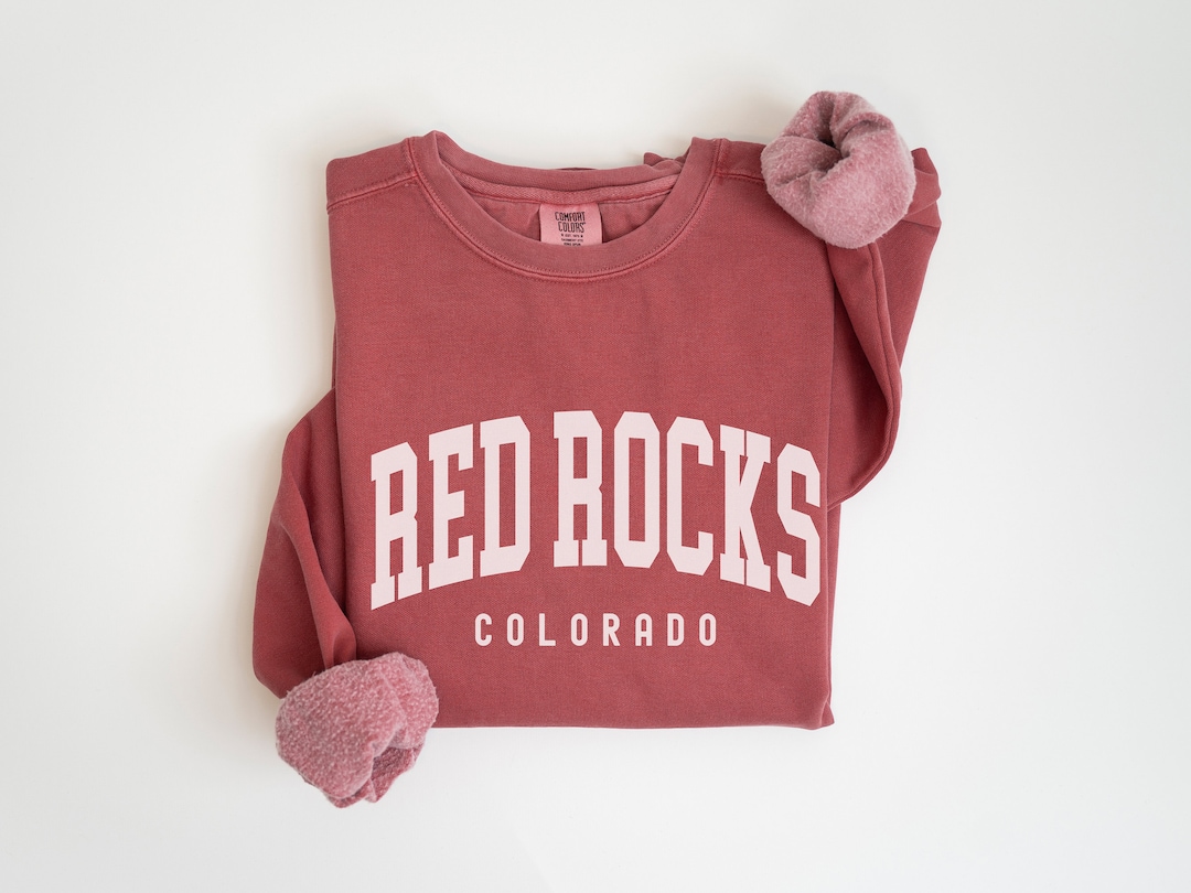 Red Rocks Sweatshirt Comfort Colors Crewneck Red Rocks Colorado ...