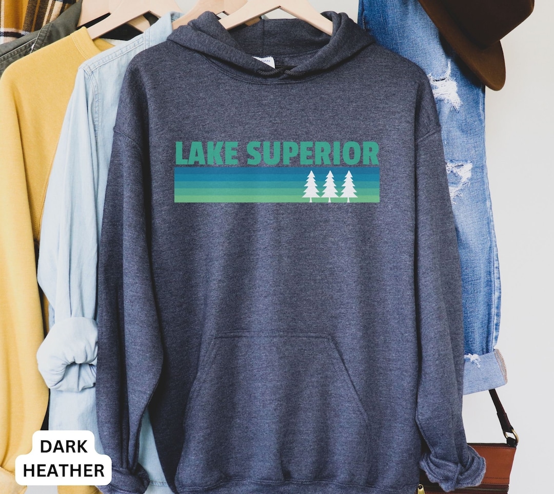 Lake Superior Hoodie, Great Lakes Unisex Sweatshirt - Etsy