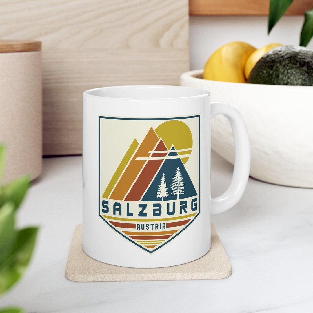 Salzburg Mug, Austria Mug, Salzburg Souvenir, Salzburg Gift, Mountain ...
