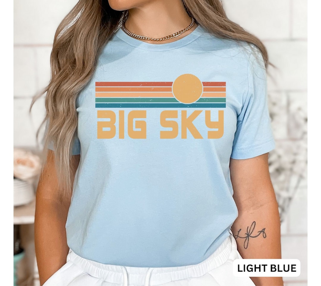Big Sky Shirt, Montana Shirt, Big Sky Tshirt, Big Sky, National Park ...