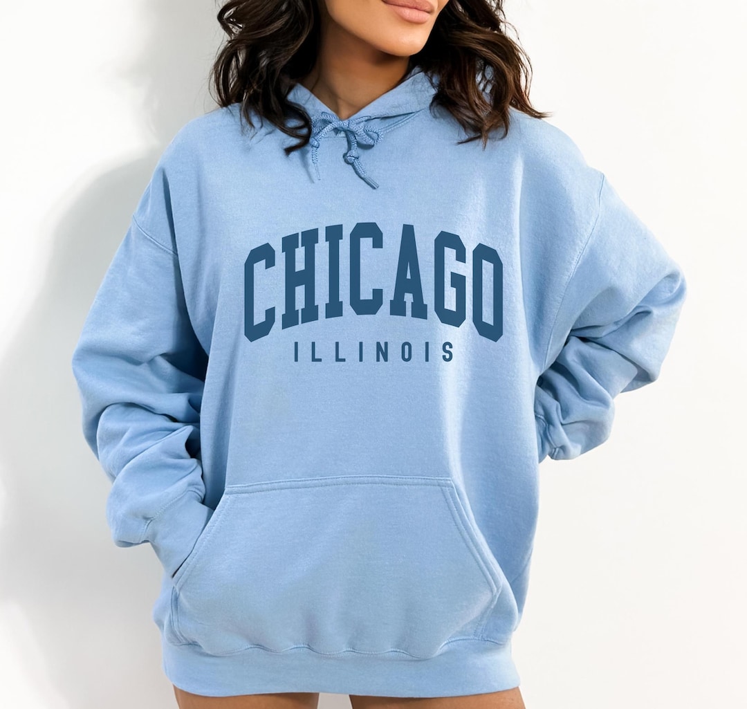 Chicago Sweatshirt, Chi Town Hoodie, Chicago Gift, Hometown Travel ...