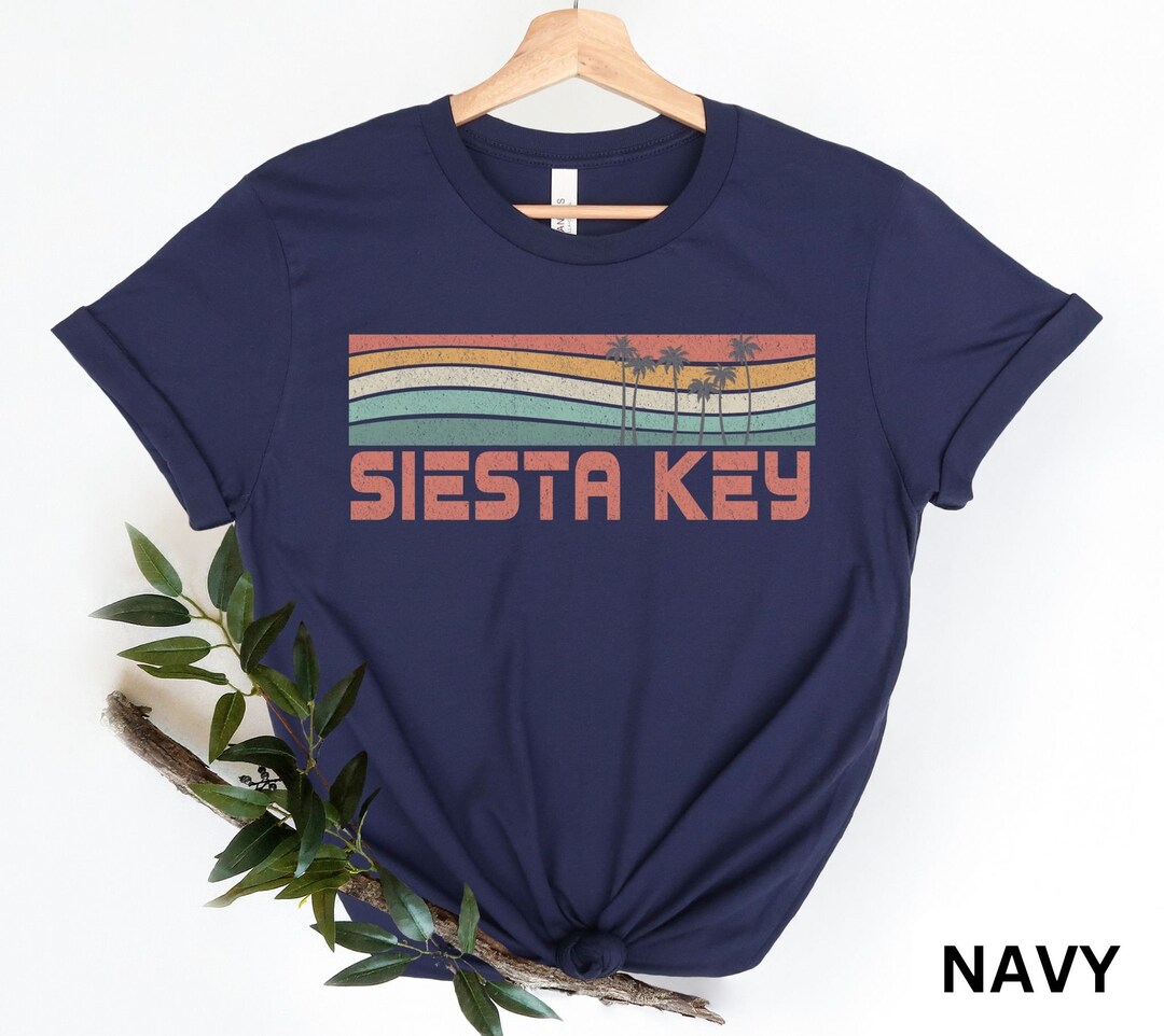 Siesta Key Shirt, Florida Shirt, Cruise Shirt, Vacation Shirt, Retro ...