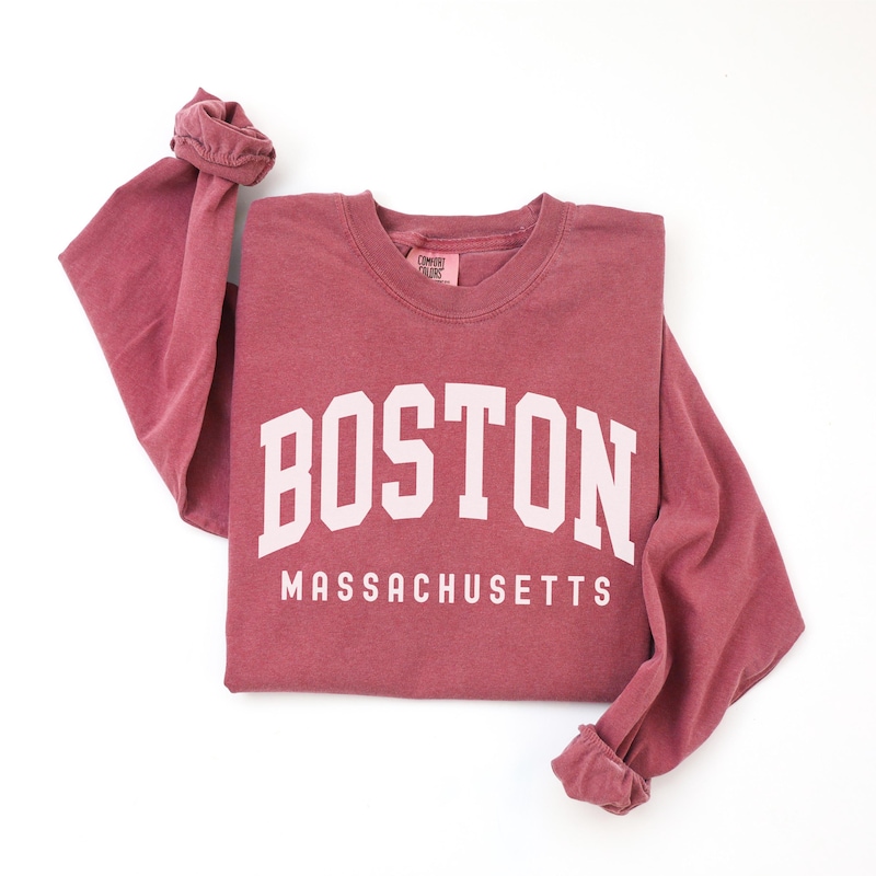 Long Sleeve Boston Shirts - Etsy
