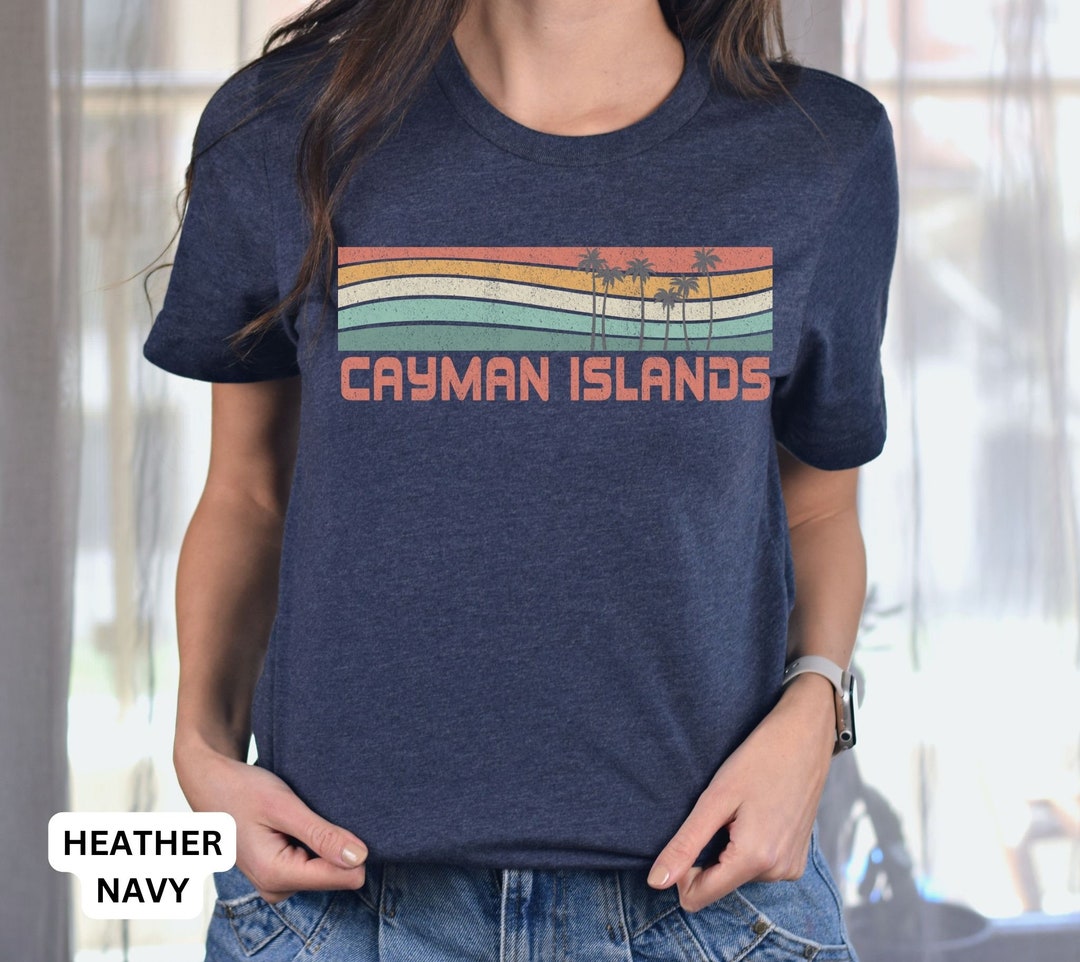 Cayman Island Shirt, Cayman Shirt, Beach Shirt, Retro Sunset Travel Tee ...
