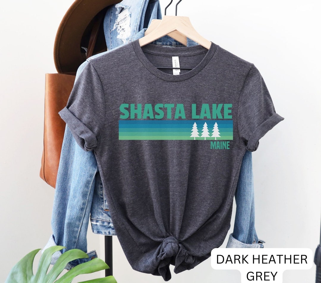 Shasta Lake Shirt, Maine Shirt, Lake Shirt, Hiking Shirt, Lake Vacation ...
