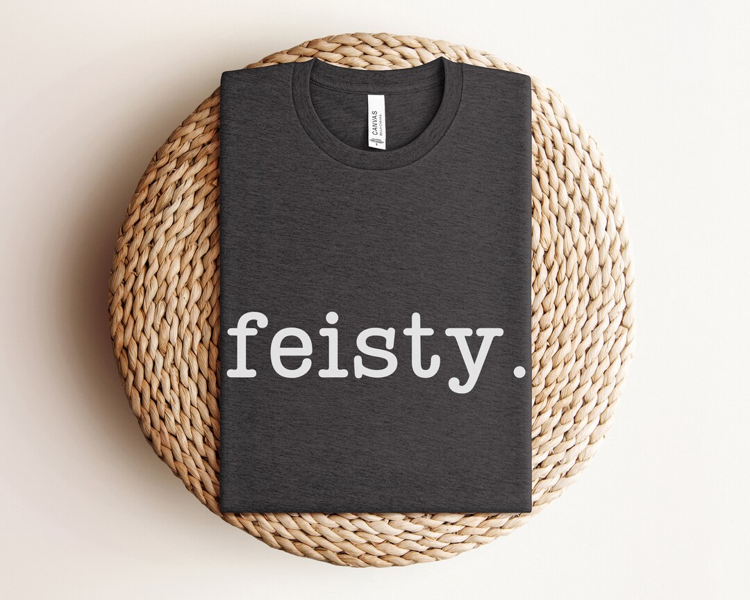 Feisty Shirt Funny Word Tee, Sarcastic Humor Shirt, Funny Gift for ...