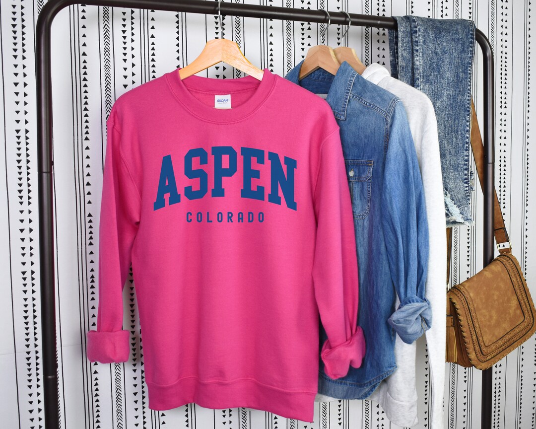 Aspen Sweatshirt, Aspen Hoodie, Aspen Colorado Gift, Hometown Travel ...