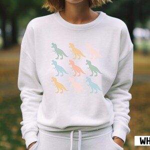 T-rex Sweatshirt, Dinosaur Crewneck, T-rex Lover Gift, Dino Lover ...