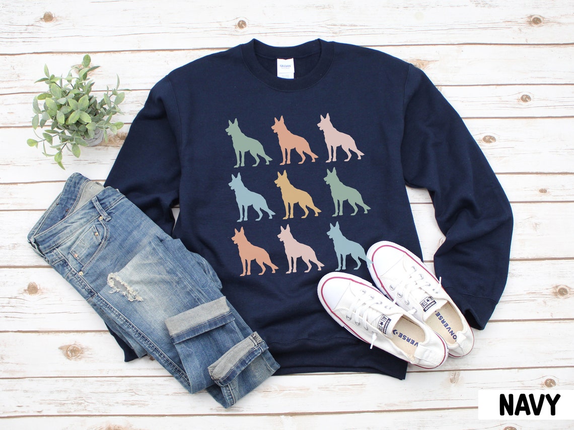 German Shepherd Sweatshirt, GSD Mom Crewneck, Dog Lover Gift, Dog Lover ...