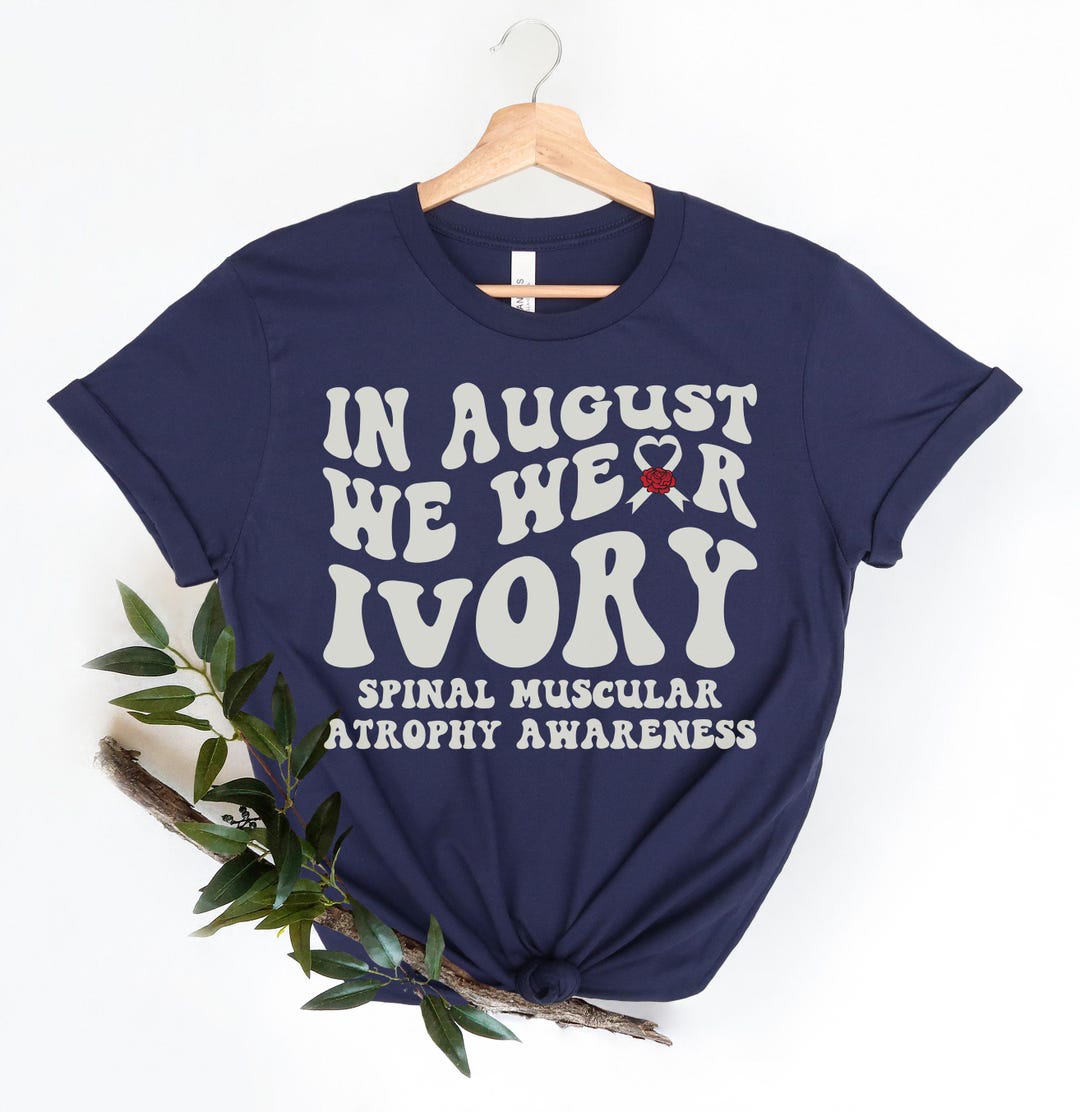 Spinal Muscular Atrophy Awareness Shirt, Support SMA Walk Tee, Ivory ...