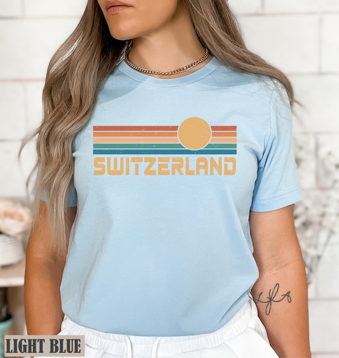 Switzerland Shirt, Swiss Shirt Switzerland Gift Lucerne Ski Tee ...