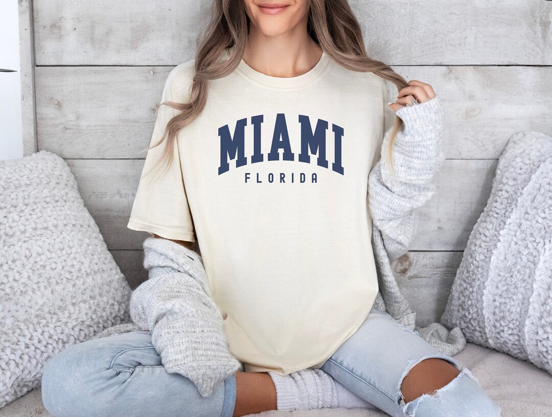 Miami Shirt, Comfort Colors Miami Florida Shirt, Miami Gift, Women's ...