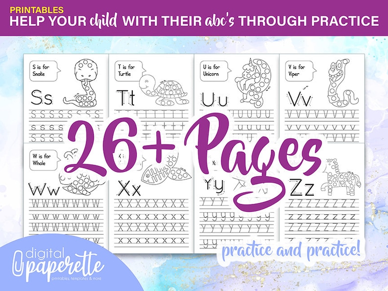 Printable Abc's Worksheet | Help Your Child With Their Abc's Through ...