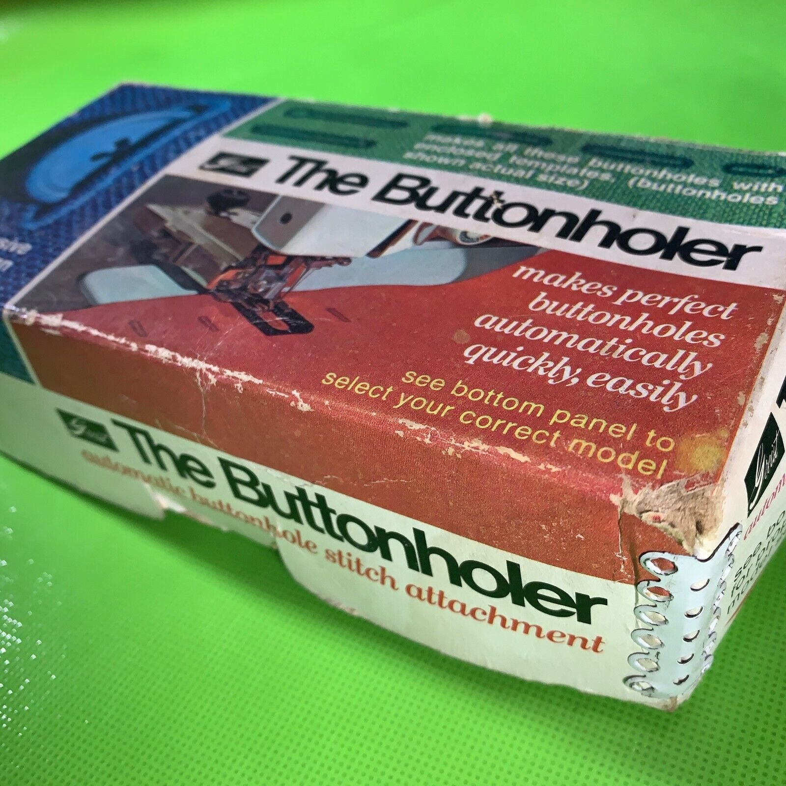 Vintage Greist 7 Buttonholer Automatic Buttonhole Attachment With Box ...