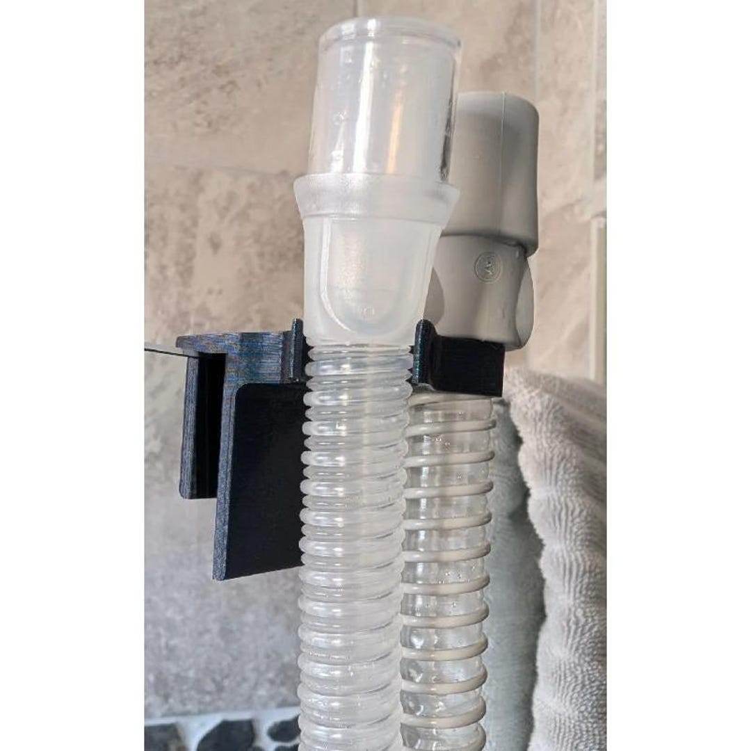 CPAP Hose Storage Hook: Double Tube Drying Hanger for Glass Shower Wall ...