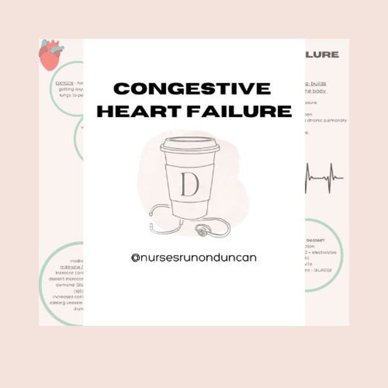 Congestive Heart Failure Cheat Sheet Aesthetic Study Guide - Etsy UK Congestive Heart Failure Cheat Sheet Aesthetic Study Guide - Etsy UK