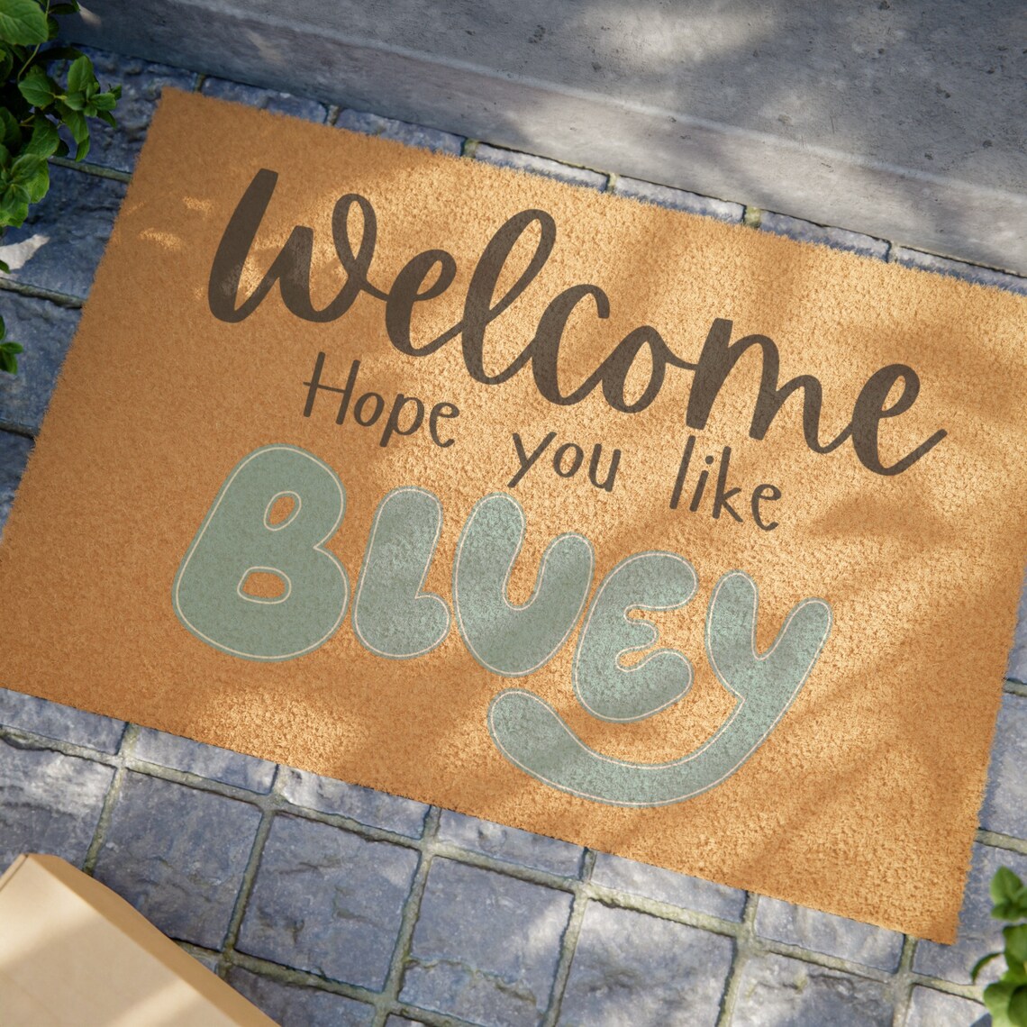 Welcome Hope You Like Bluey Doormat - Etsy