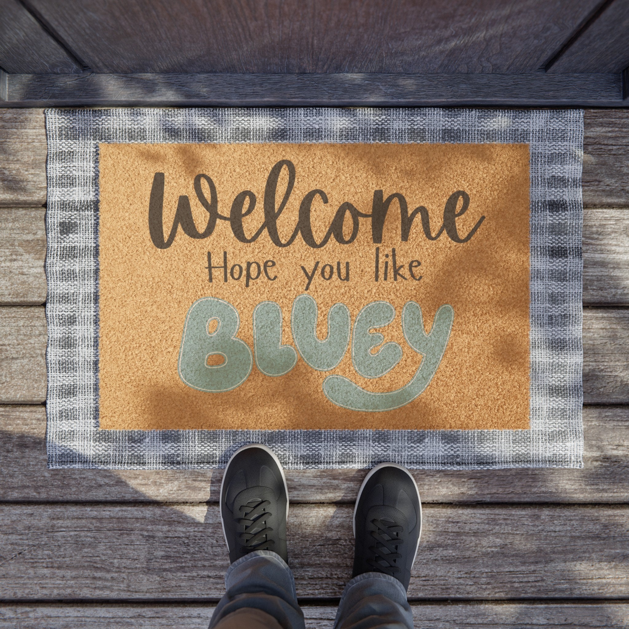 Welcome Hope You Like Bluey Doormat - Etsy