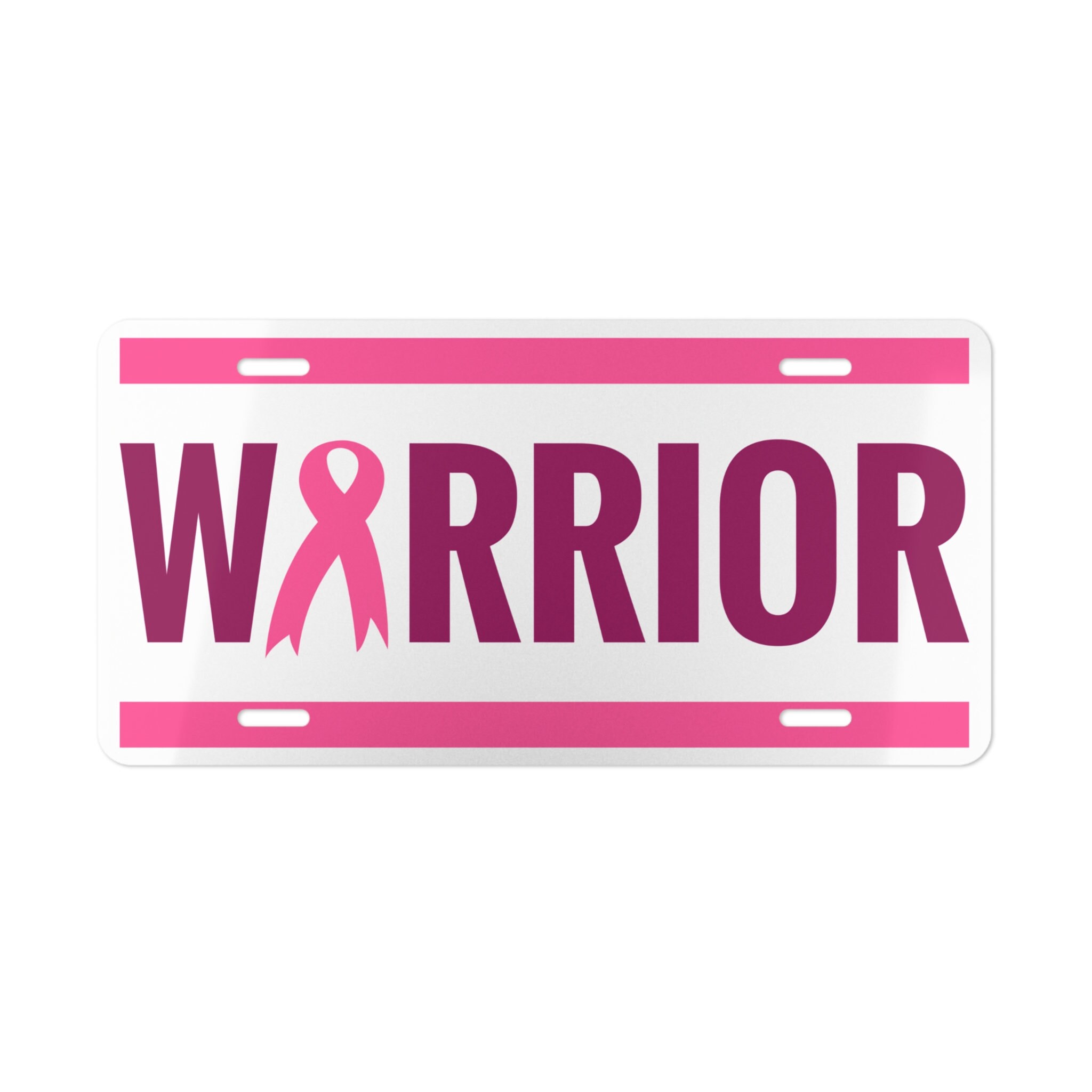 Breast Cancer Warrior Custom License Plate - Etsy