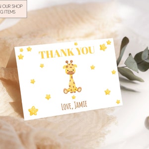 Editable Baby Giraffe Birthday Party Welcome Sign Template ...