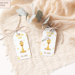 Editable Baby Giraffe Birthday Party Welcome Sign Template ...