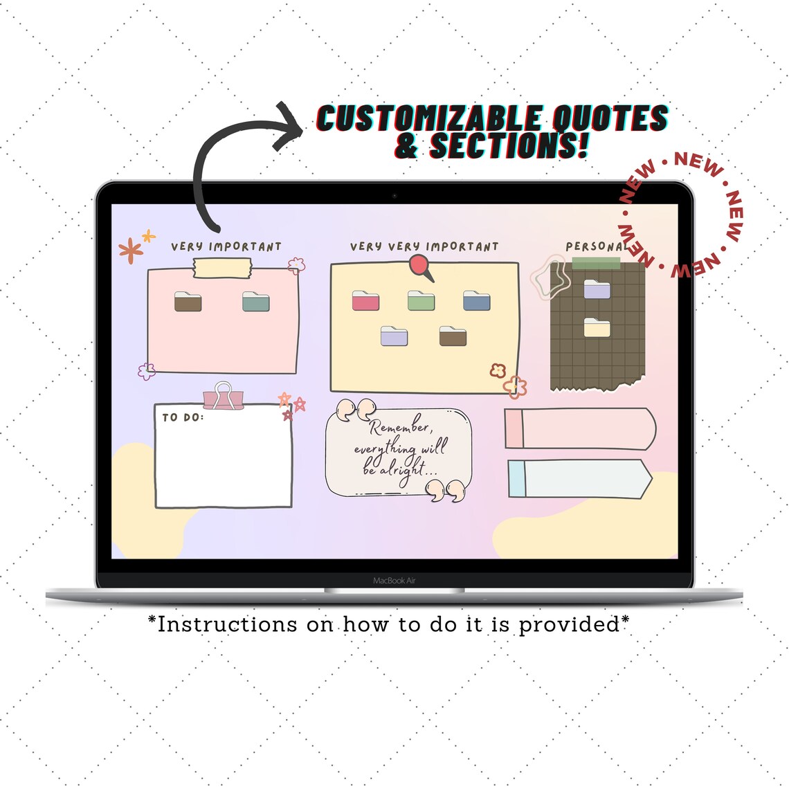 Desktop Wallpaper Organizer Vibrant Edition Folder Icons Customizable ...