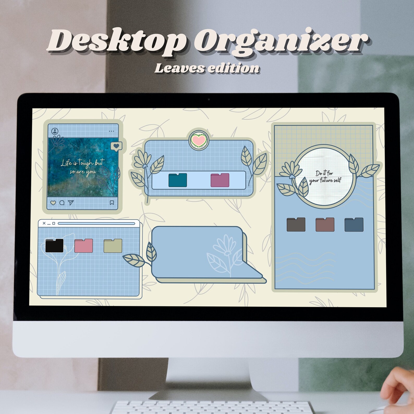 Desktop Wallpaper Organizer Leaves Edition + Folder Icons ...